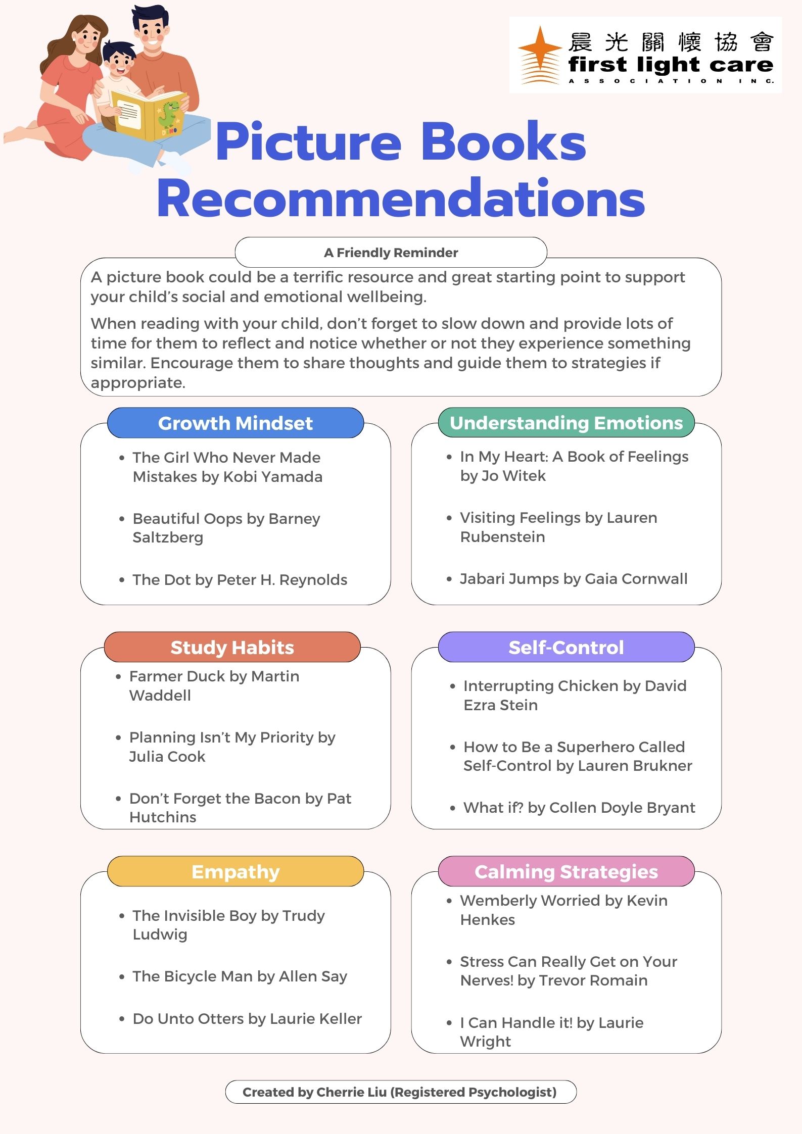 Picture Books Recommendations - First Light Care Association Inc.